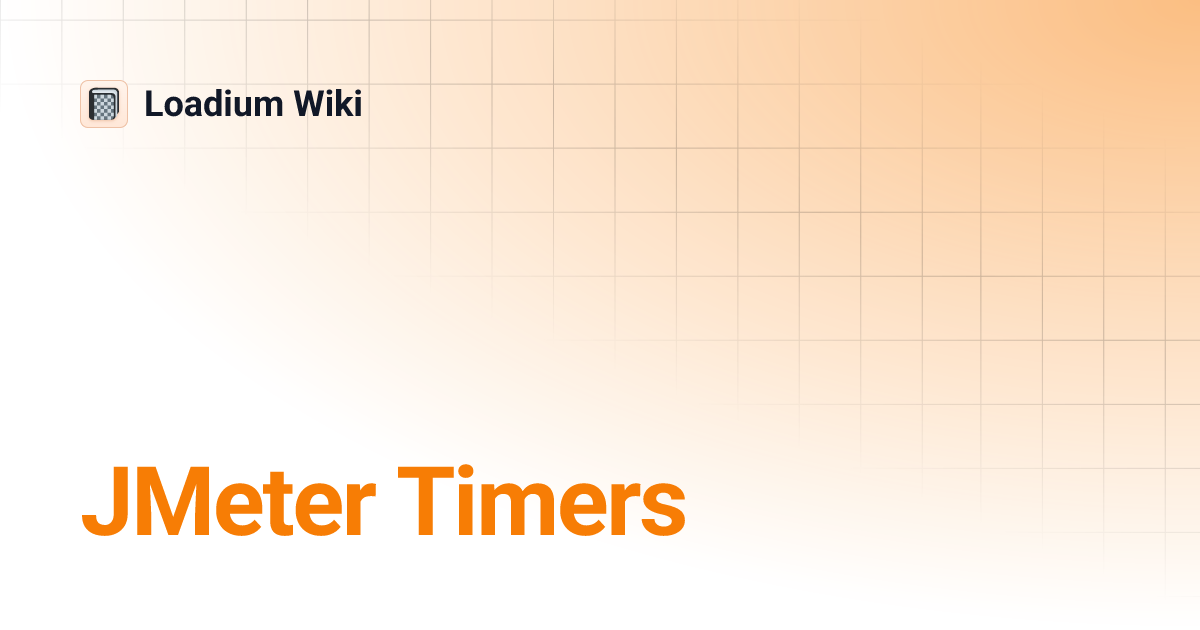 JMeter Timers | Loadium Wiki